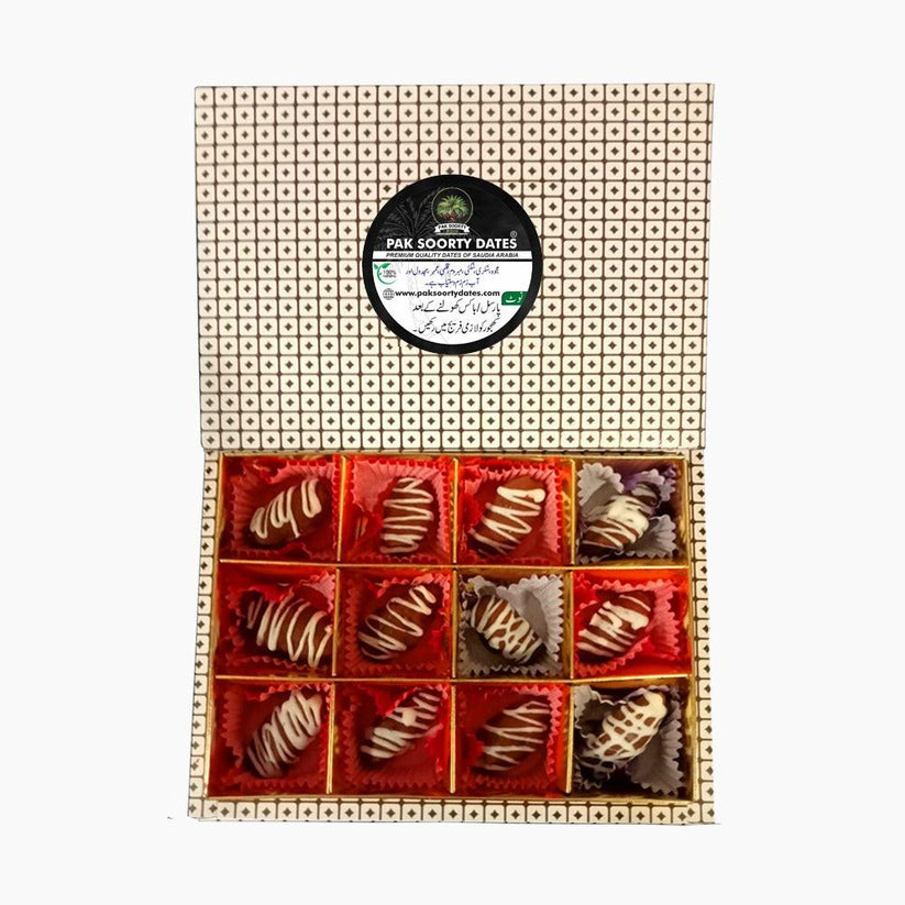 Saudi Chocolate Coated Dates with Almond – Pakistan – Pak Soorty Dates